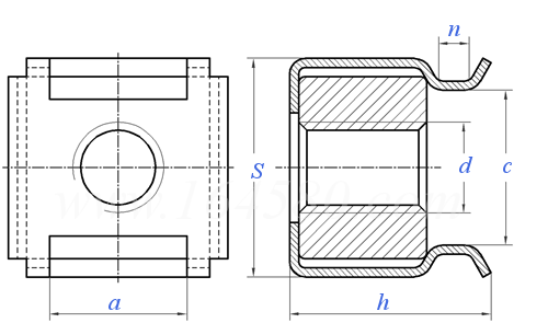 M6-M20 cage nut - Grand Hardware